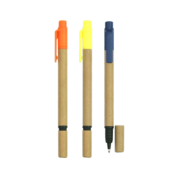 Recycled Paper Ball Pen & Highlighter - Foto88.com.sg